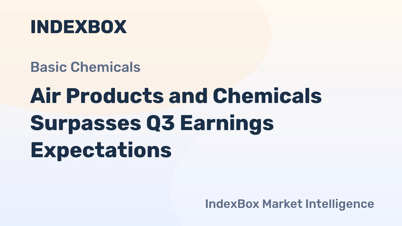 Air Products and Chemicals Surpasses Q3 Earnings Expectations