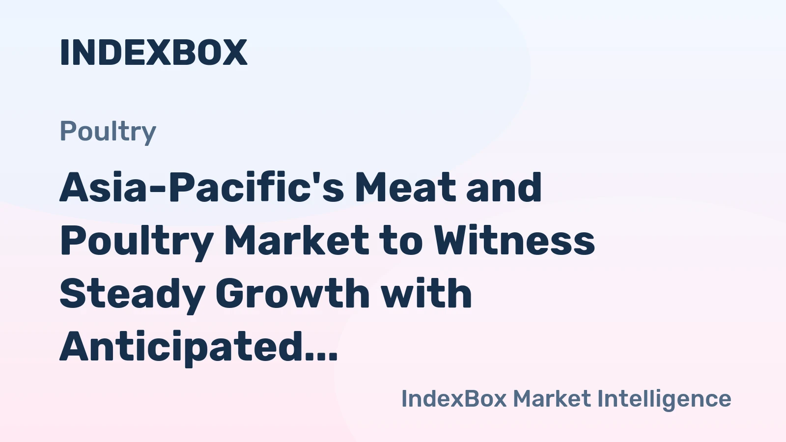 Asia-Pacific's Meat and Poultry Market to Witness Steady Growth with Anticipated CAGR of +1.2% over 2024-2035