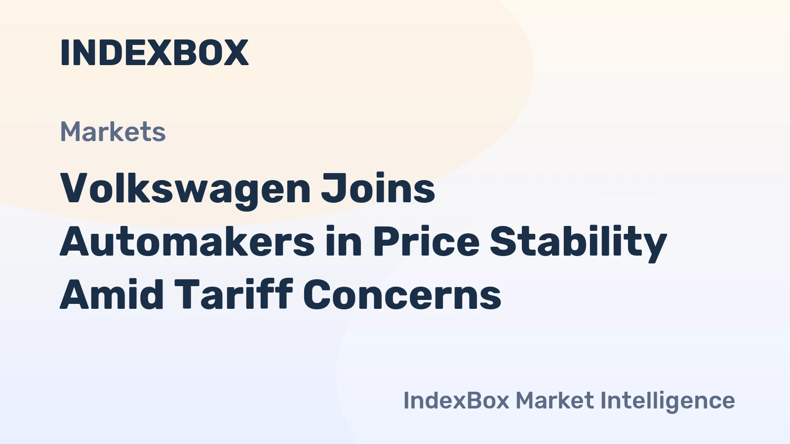 Volkswagen Joins Automakers in Price Stability Amid Tariff Concerns