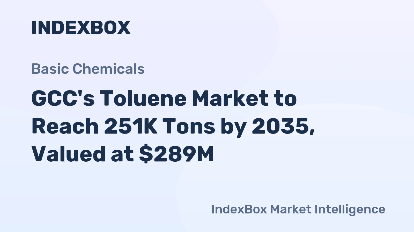 GCC's Toluene Market to Reach 251K Tons by 2035, Valued at $289M
