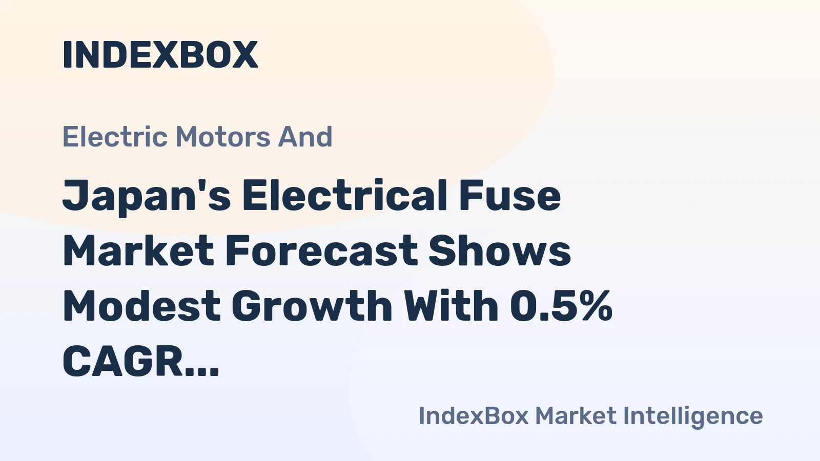 Japan's Electrical Fuse Market Forecast Shows Modest Growth With 0.5% CAGR Through 2035