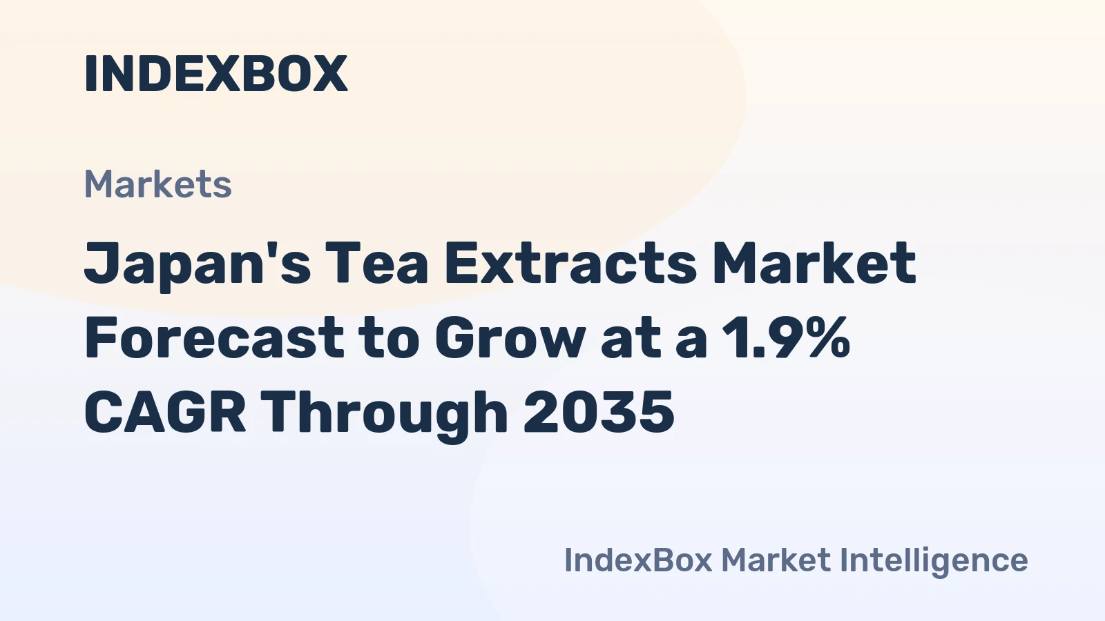 Japan's Tea Extracts Market Forecast to Grow at a 1.9% CAGR Through 2035