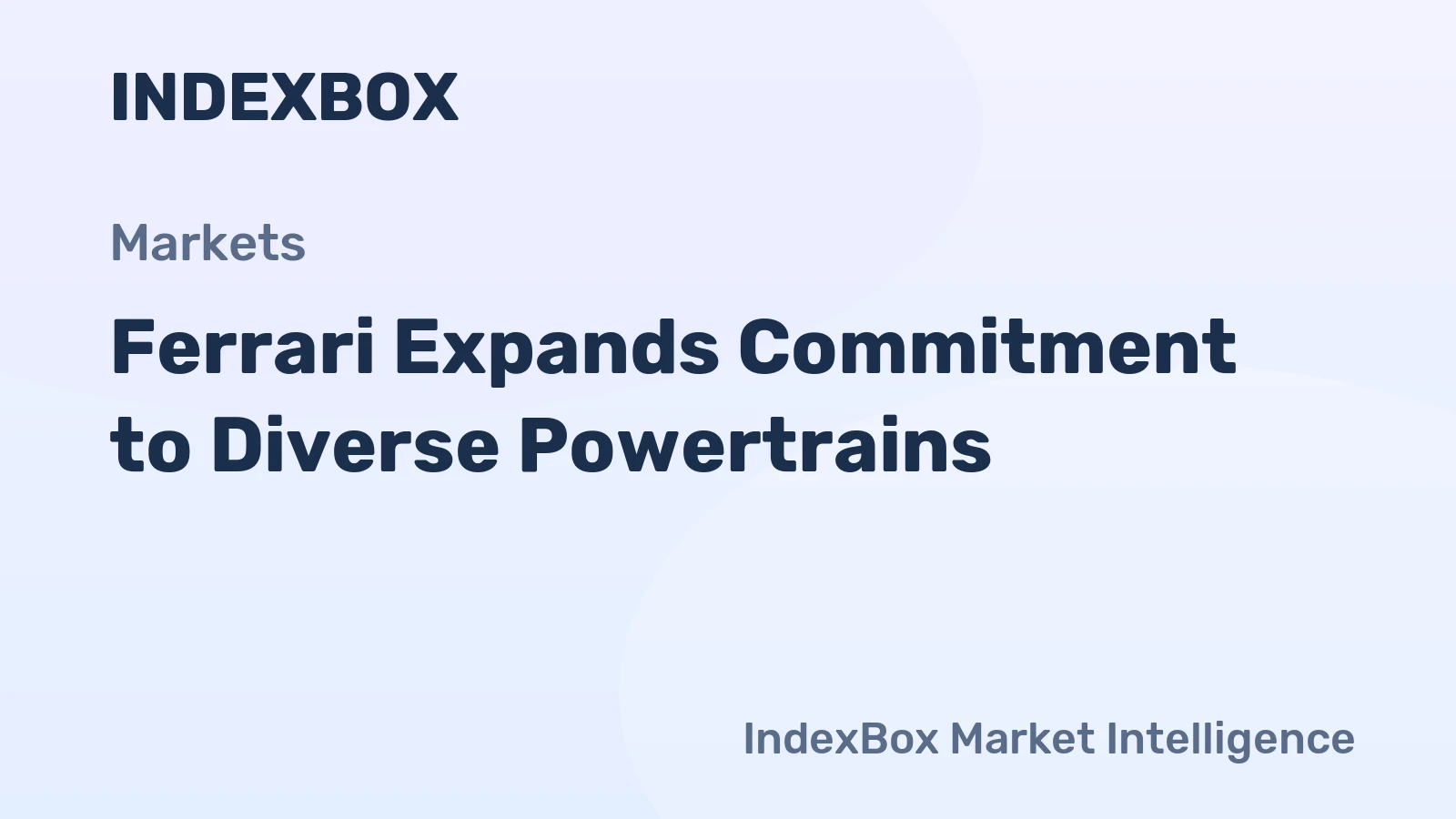 Ferrari Expands Commitment to Diverse Powertrains
