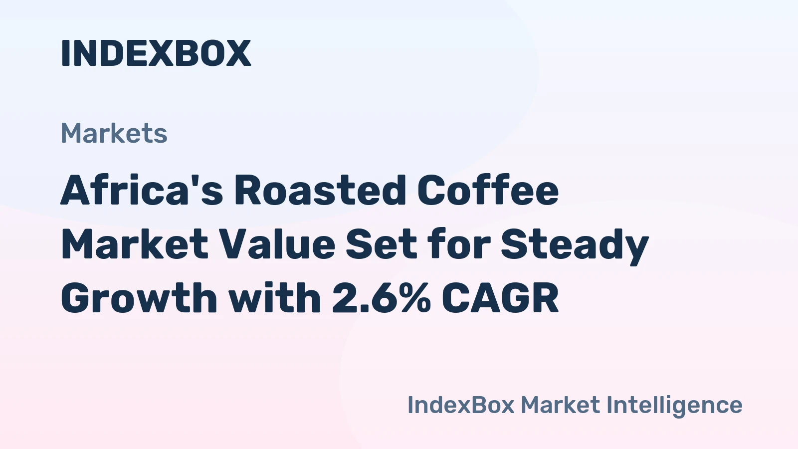 Africa's Roasted Coffee Market Value Set for Steady Growth with 2.6% CAGR