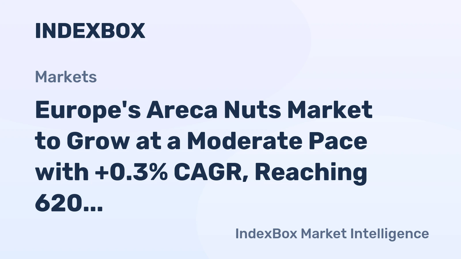 Europe's Areca Nuts Market to Grow at a Moderate Pace with +0.3% CAGR, Reaching 620 Tons by 2035