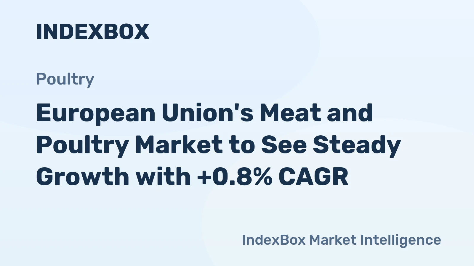 European Union's Meat and Poultry Market to See Steady Growth with +0.8% CAGR