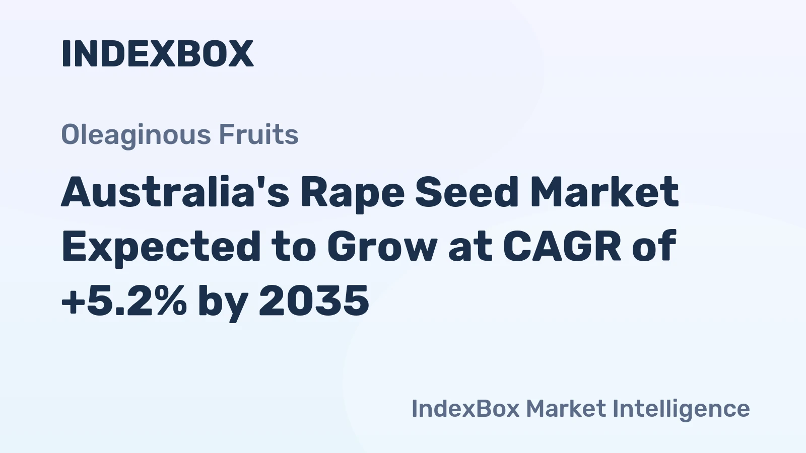 Australia's Rape Seed Market Expected to Grow at CAGR of +5.2% by 2035