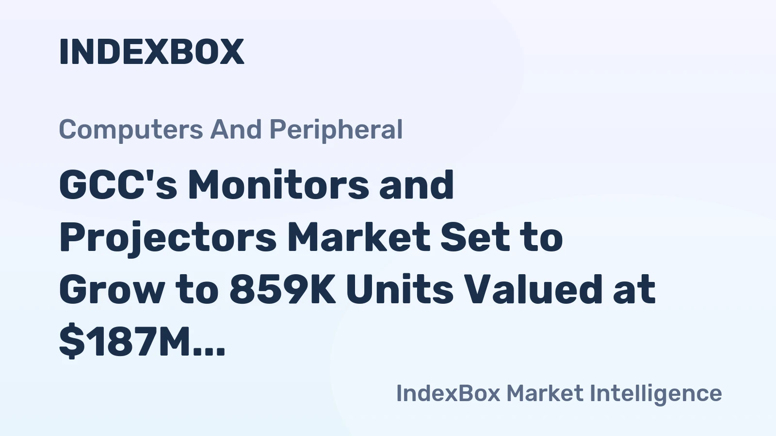 GCC's Monitors and Projectors Market Set to Grow to 859K Units Valued at $187M by 2035