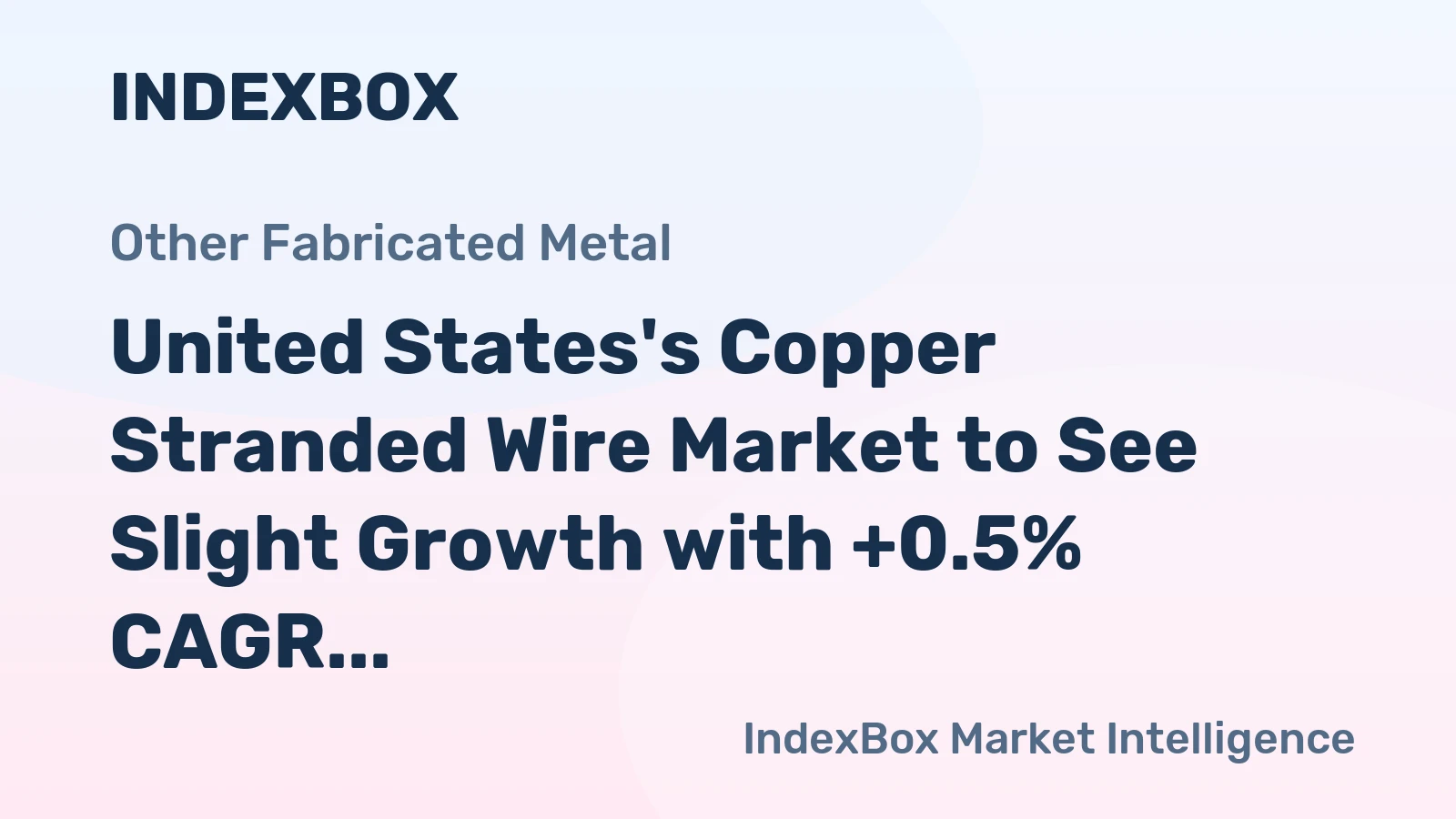 United States's Copper Stranded Wire Market to See Slight Growth with +0.5% CAGR