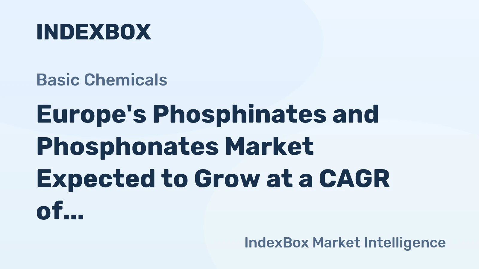 Europe's Phosphinates and Phosphonates Market Expected to Grow at a CAGR of +1.8% Over the Next Decade