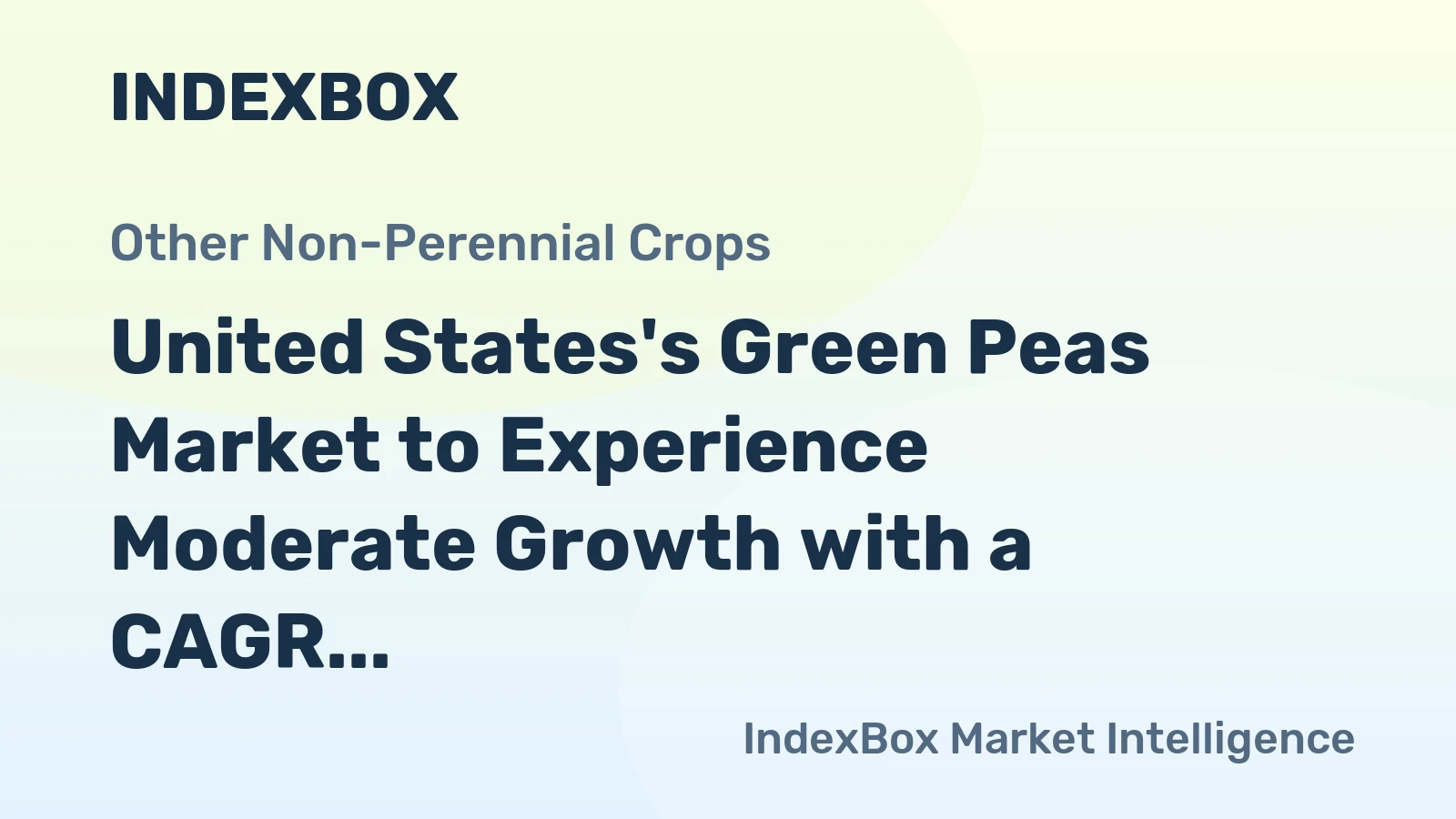 United States's Green Peas Market to Experience Moderate Growth with a CAGR of +1.4% from 2024 to 2035