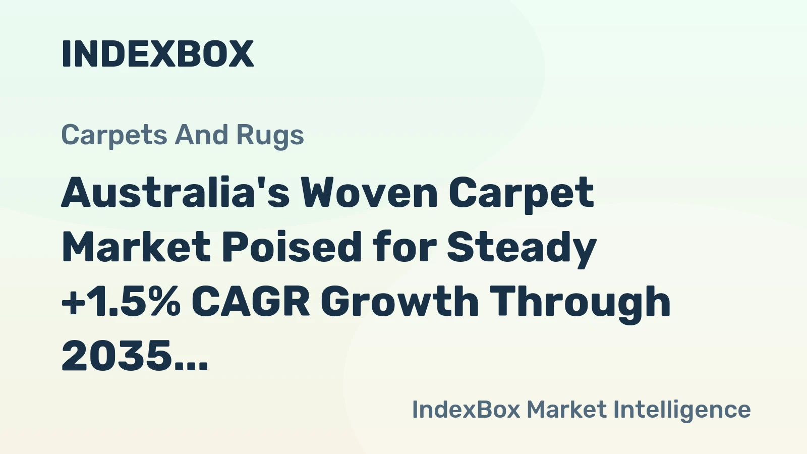 Australia's Woven Carpet Market Poised for Steady +1.5% CAGR Growth Through 2035