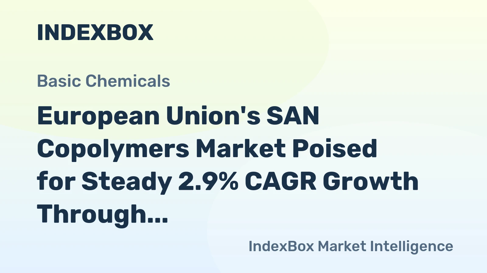 European Union's SAN Copolymers Market Poised for Steady 2.9% CAGR Growth Through 2035