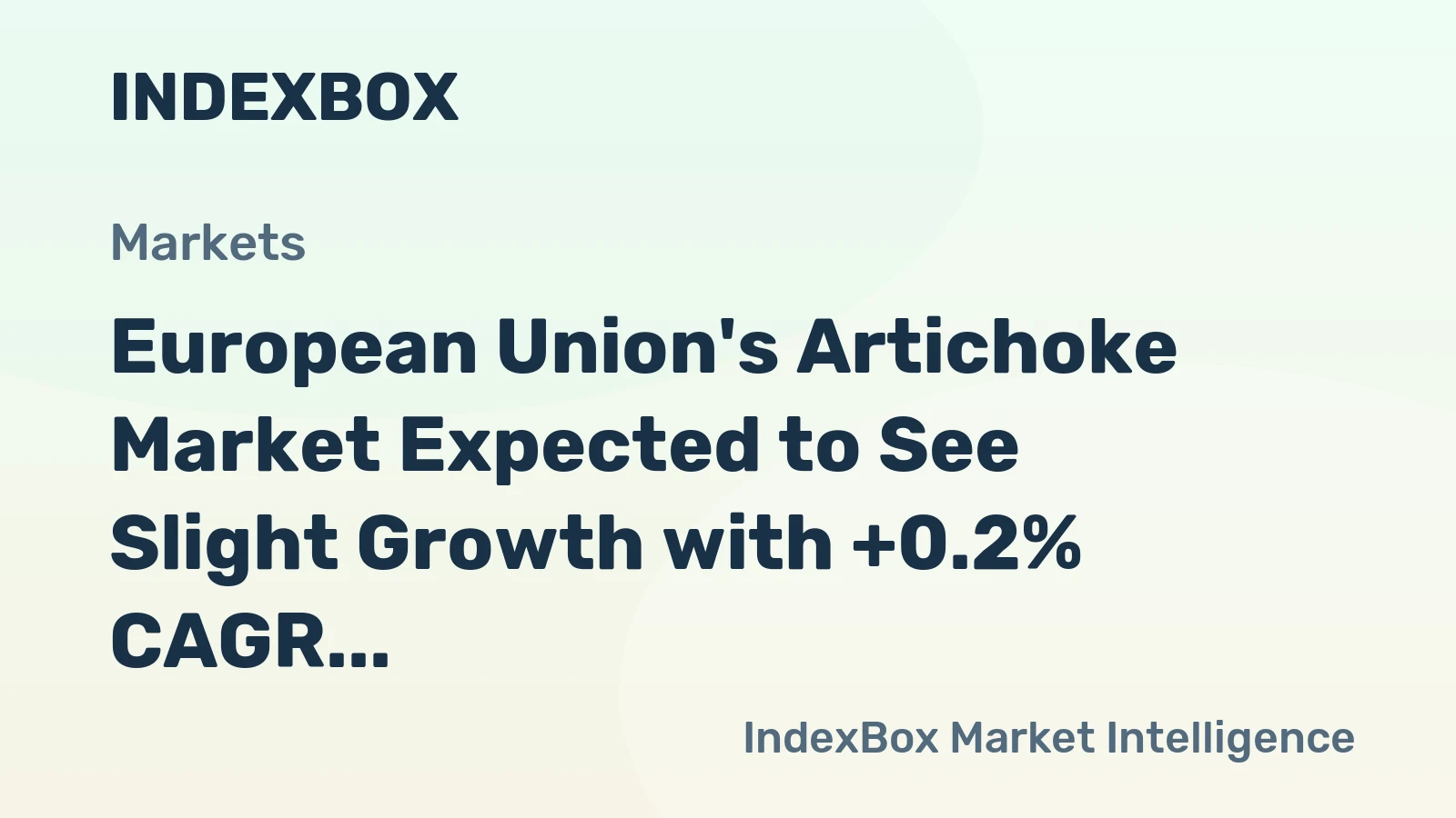 European Union's Artichoke Market Expected to See Slight Growth with +0.2% CAGR Over Next Decade