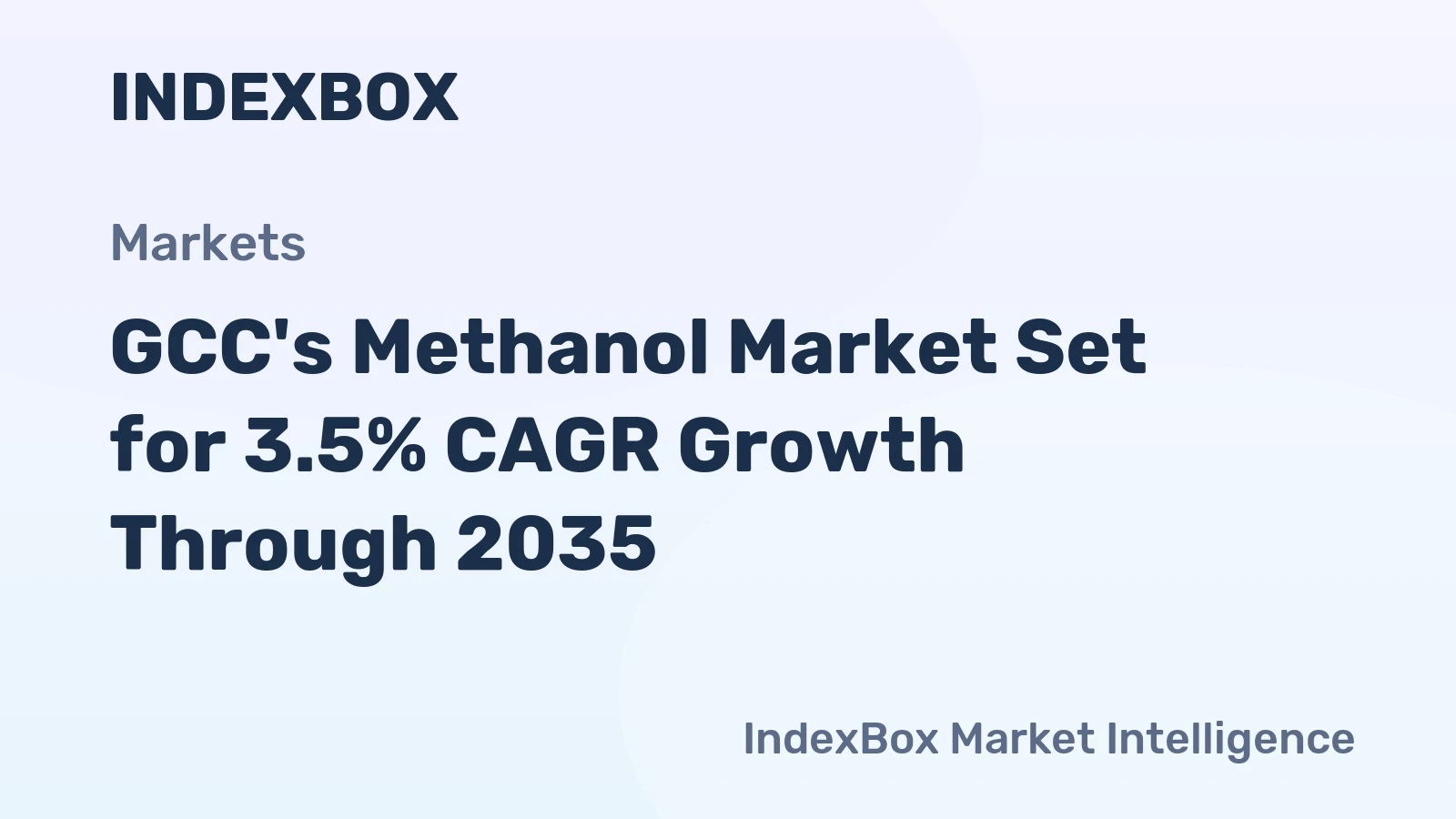 GCC's Methanol Market Set for 3.5% CAGR Growth Through 2035