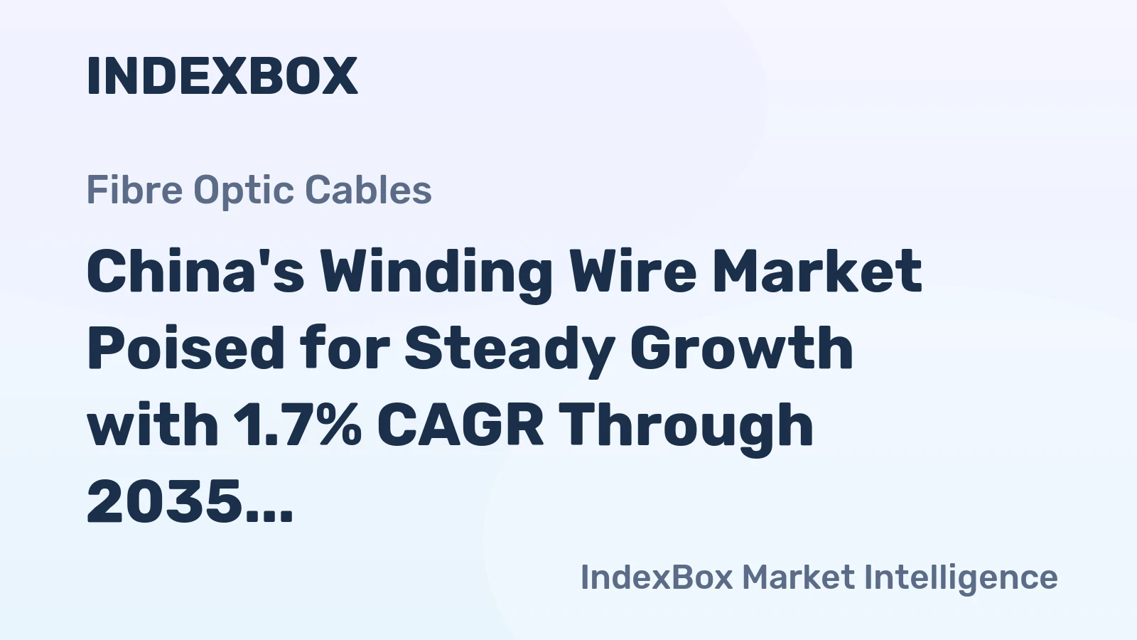 China's Winding Wire Market Poised for Steady Growth with 1.7% CAGR Through 2035