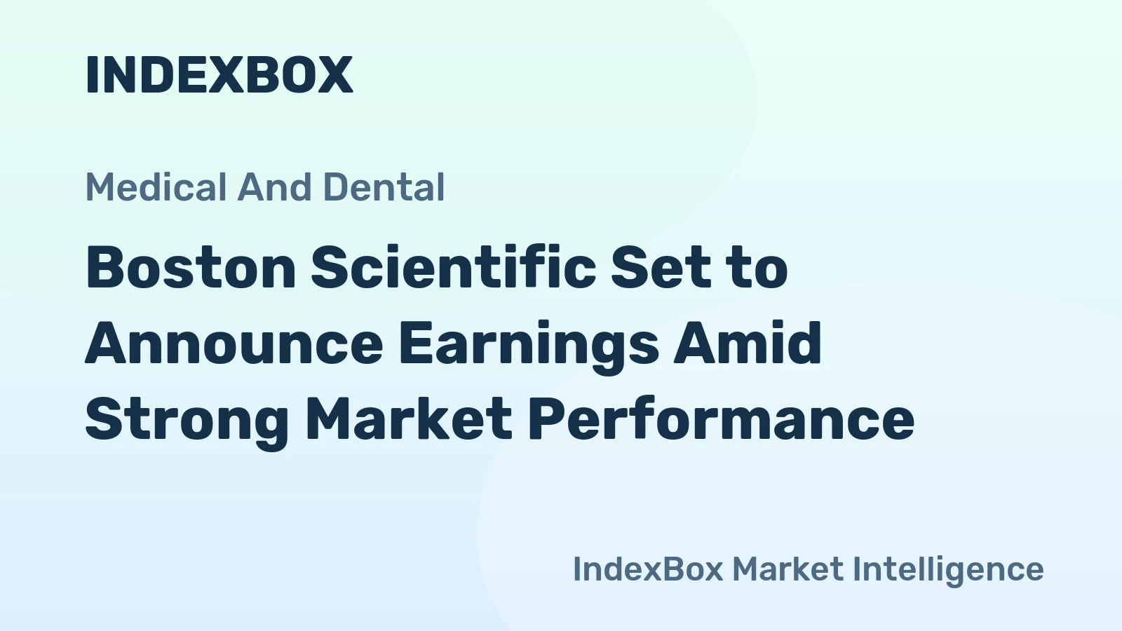 Boston Scientific Set to Announce Earnings Amid Strong Market Performance