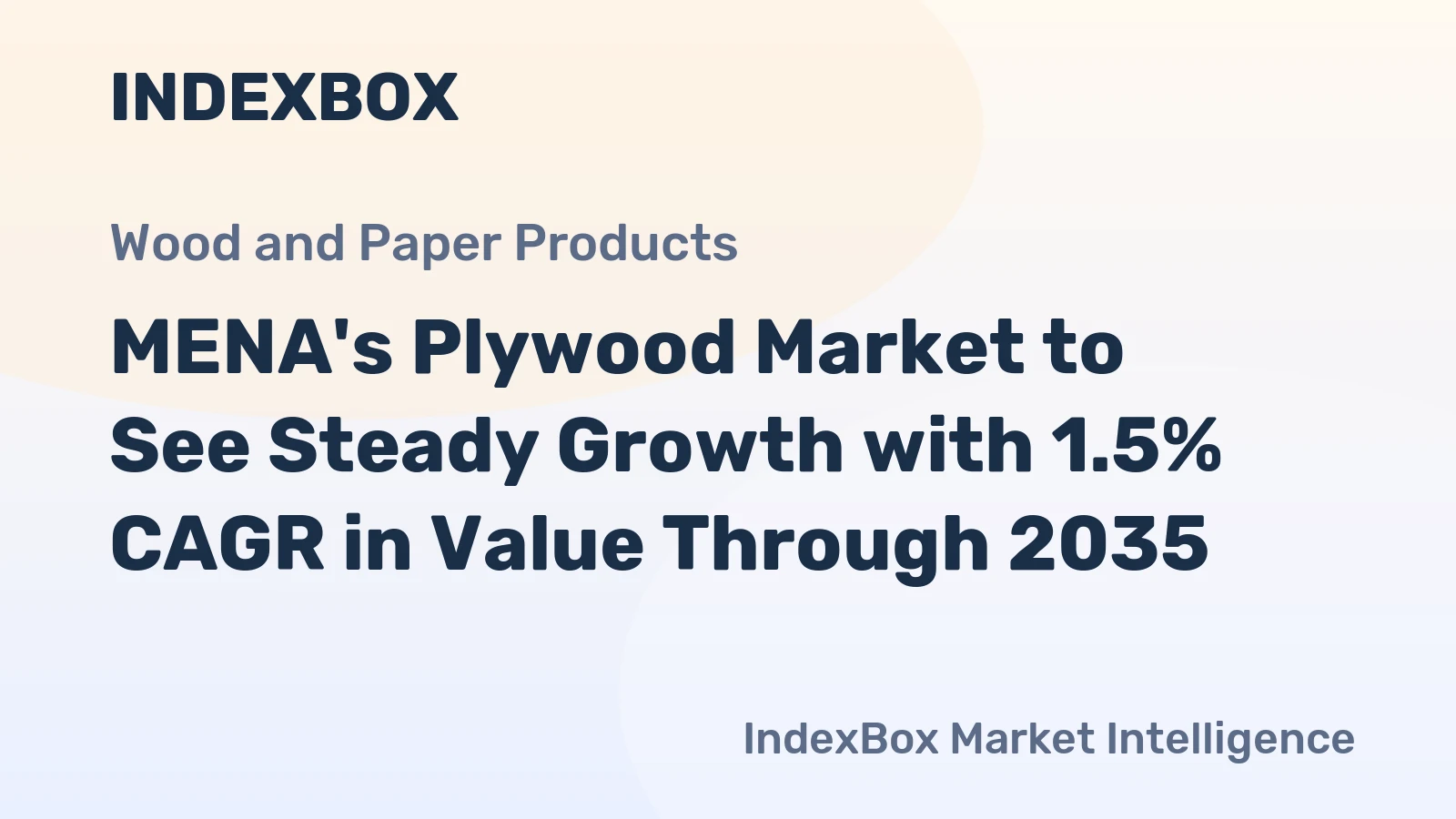MENA's Plywood Market to See Steady Growth with 1.5% CAGR in Value Through 2035