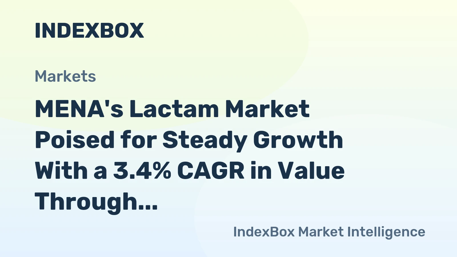 MENA's Lactam Market Poised for Steady Growth With a 3.4% CAGR in Value Through 2035