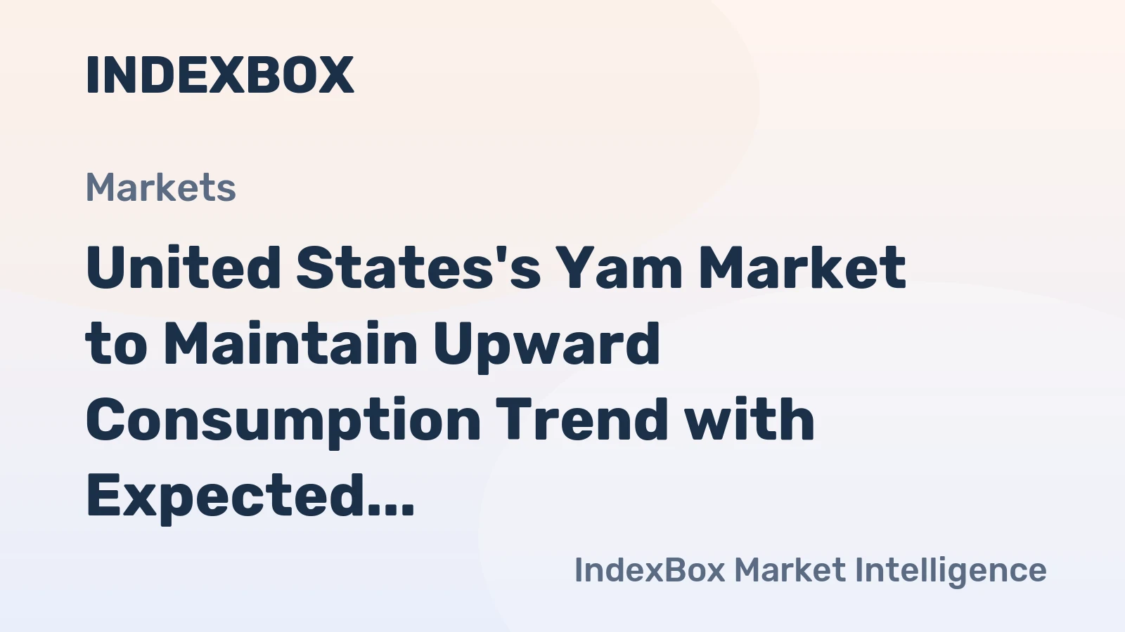 United States's Yam Market to Maintain Upward Consumption Trend with Expected CAGR of +3.5% by 2035