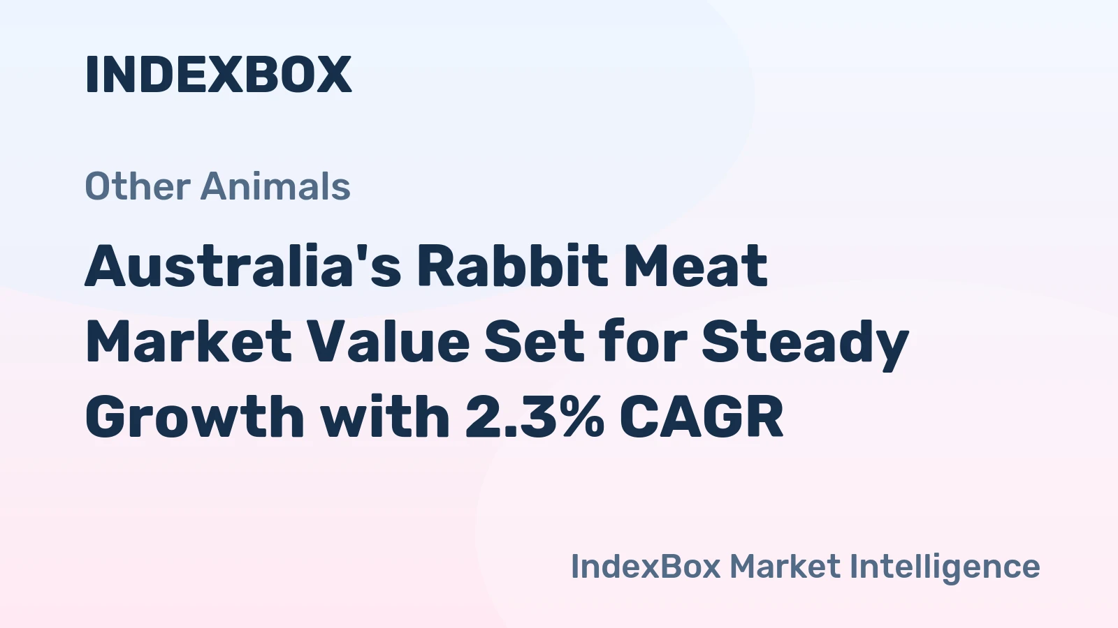 Australia's Rabbit Meat Market Value Set for Steady Growth with 2.3% CAGR