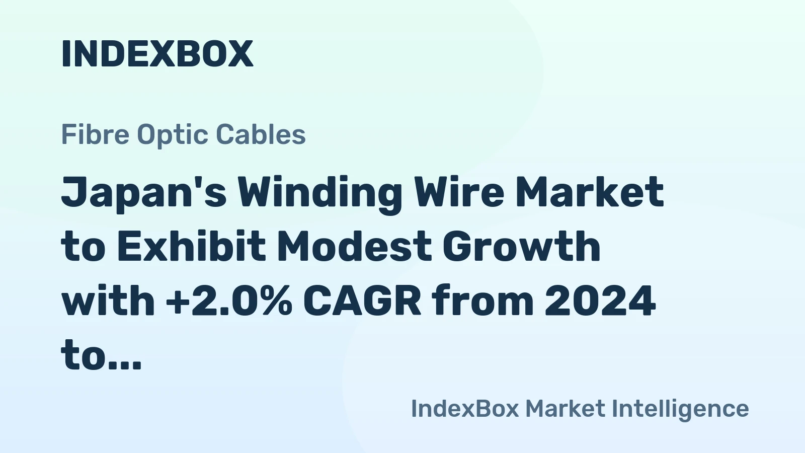 Japan's Winding Wire Market to Exhibit Modest Growth with +2.0% CAGR from 2024 to 2035, Reaching 144K tons