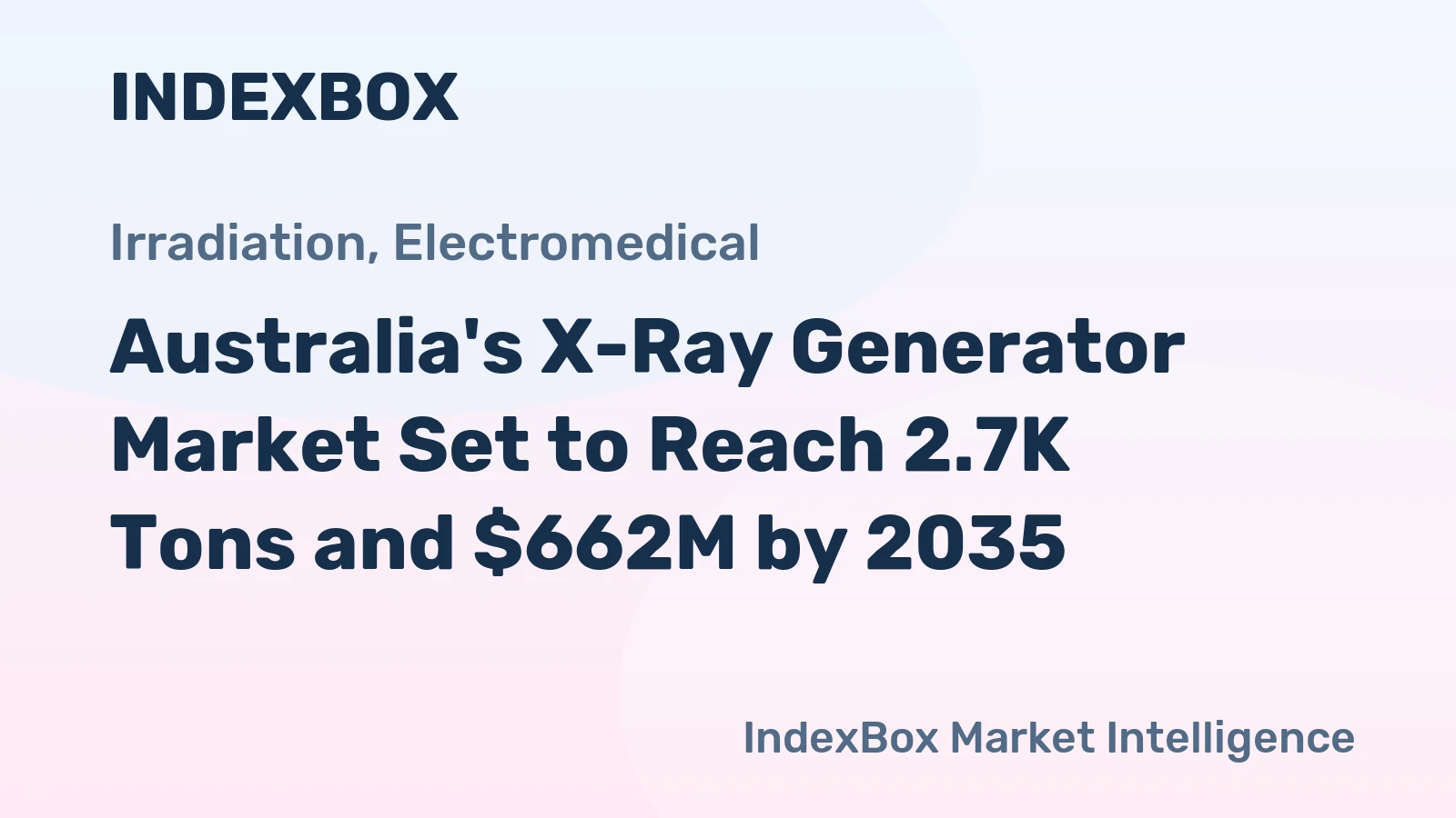 Australia's X-Ray Generator Market Set to Reach 2.7K Tons and $662M by 2035