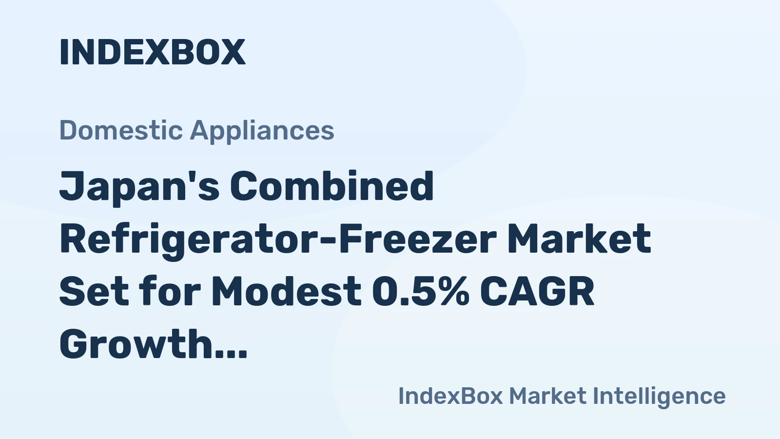 Japan's Combined Refrigerator-Freezer Market Set for Modest 0.5% CAGR Growth Through 2035