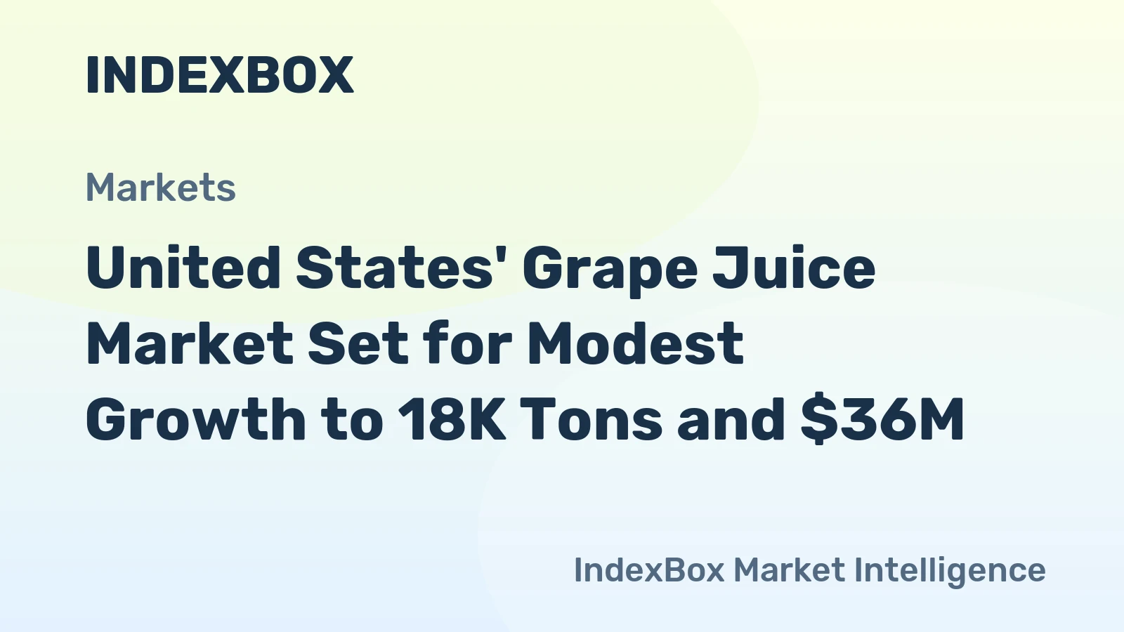 United States' Grape Juice Market Set for Modest Growth to 18K Tons and $36M