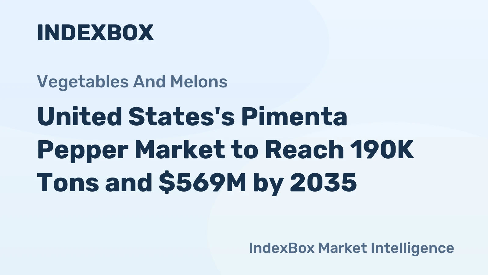 United States's Pimenta Pepper Market to Reach 190K Tons and $569M by 2035