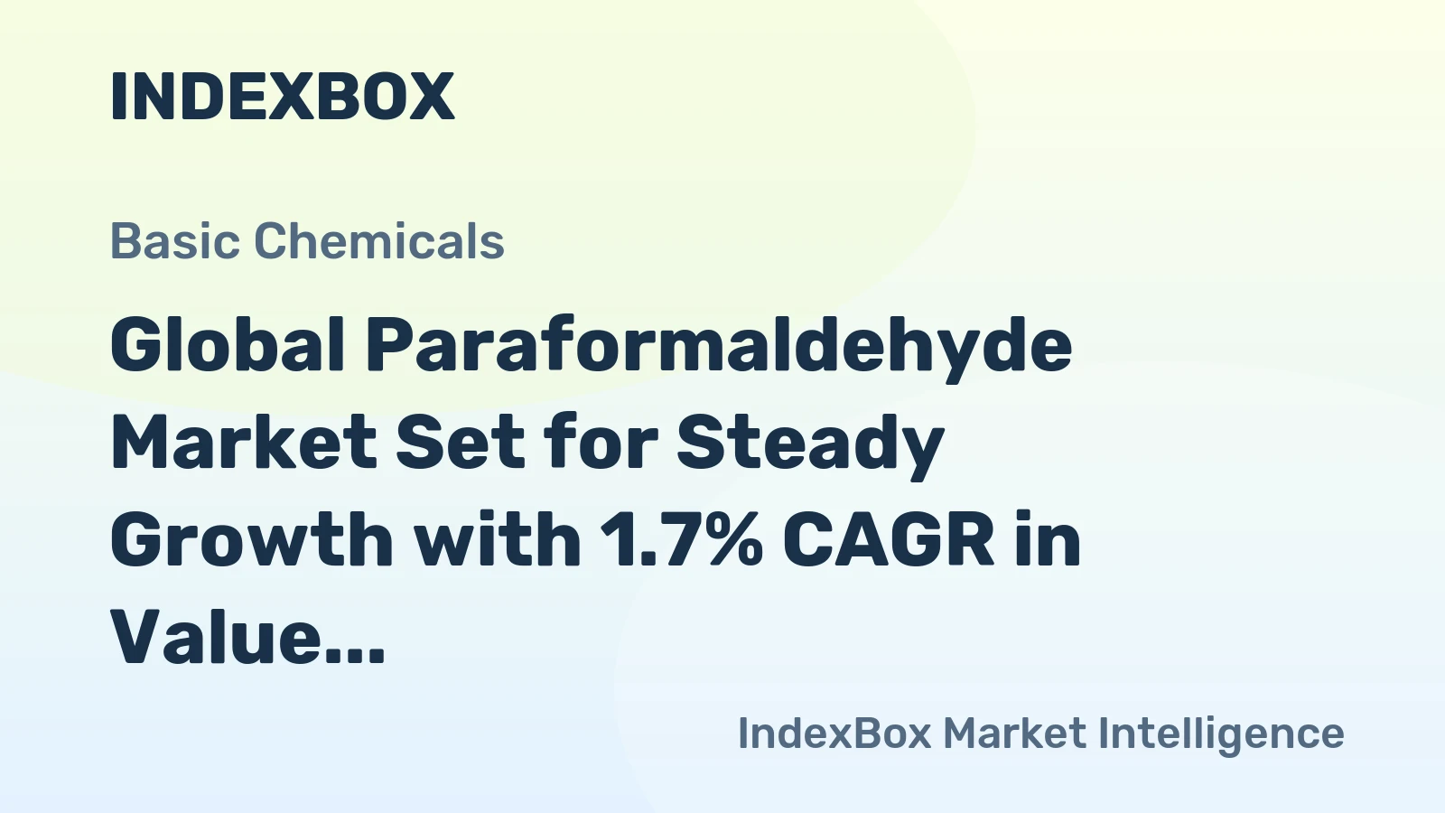 Global Paraformaldehyde Market Set for Steady Growth with 1.7% CAGR in Value Through 2035