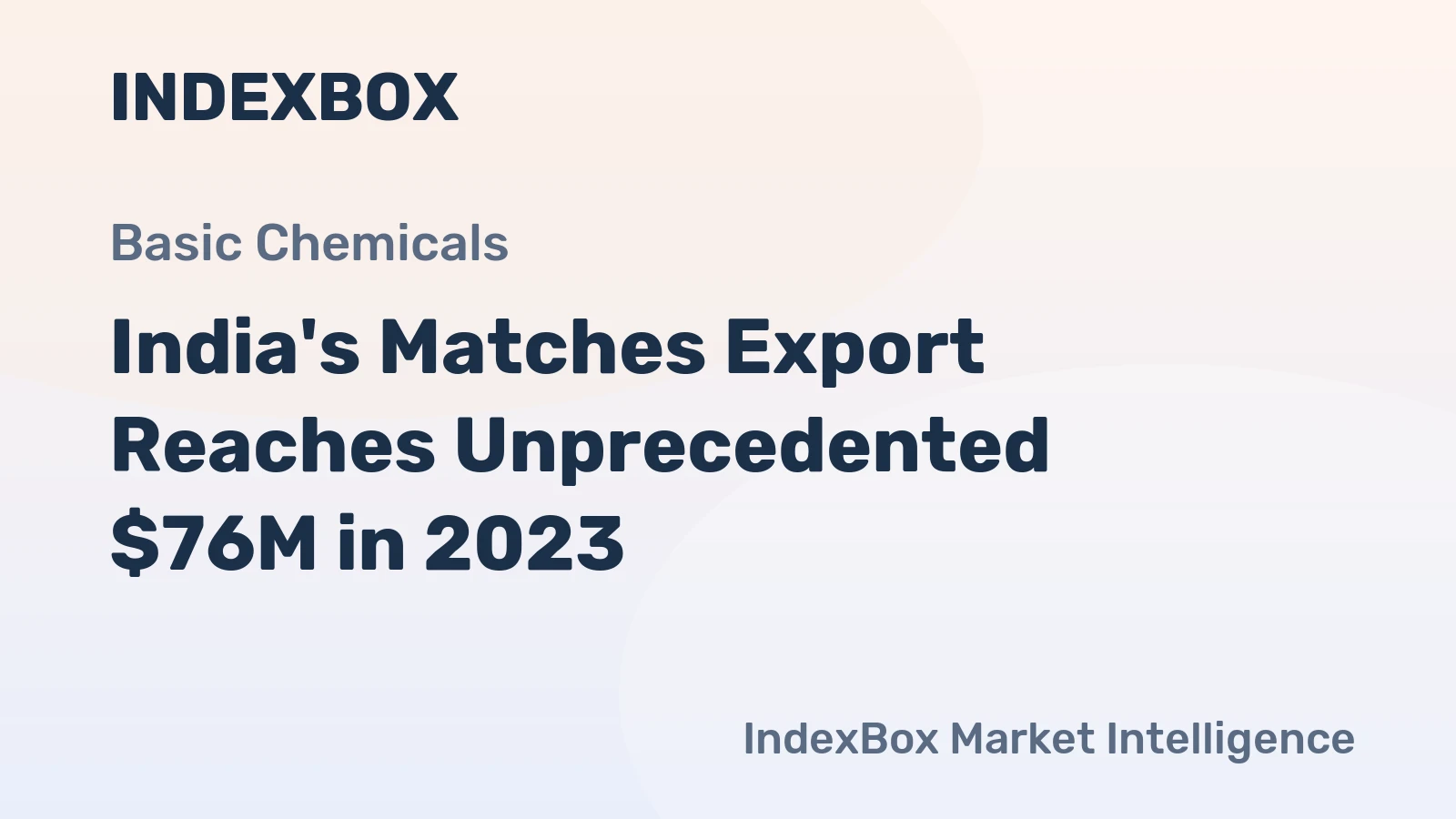 India's Matches Export Reaches Unprecedented $76M in 2023