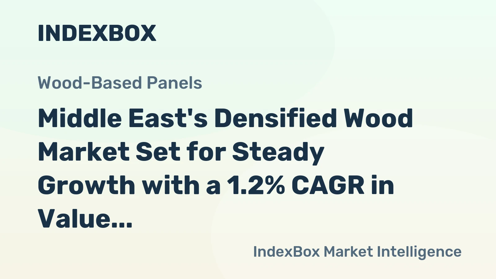Middle East's Densified Wood Market Set for Steady Growth with a 1.2% CAGR in Value