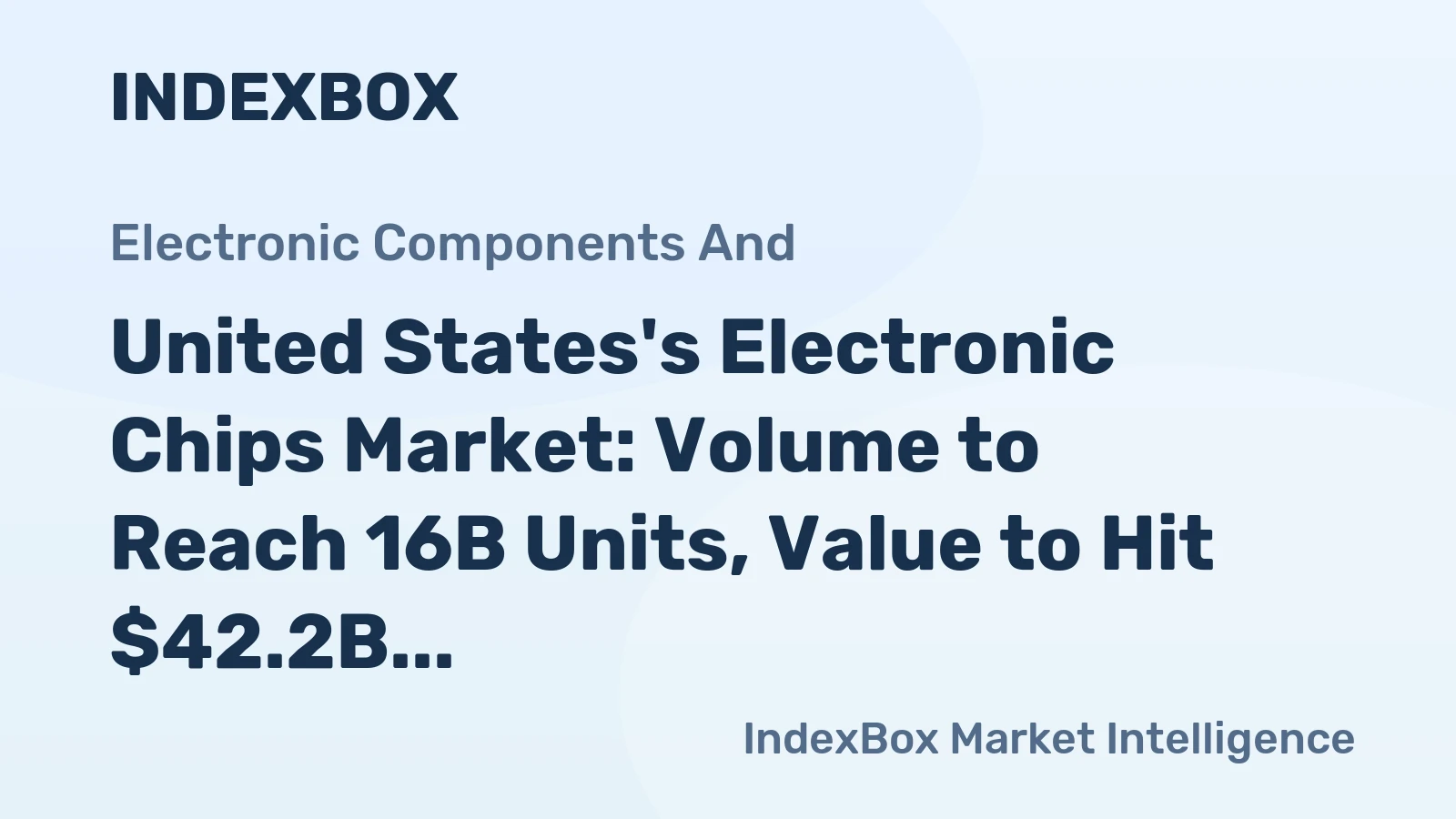 United States's Electronic Chips Market: Volume to Reach 16B Units, Value to Hit $42.2B by 2035