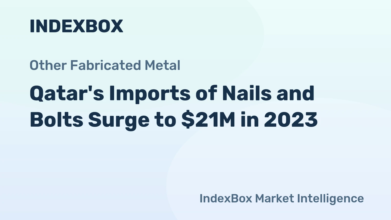Qatar's Imports of Nails and Bolts Surge to $21M in 2023