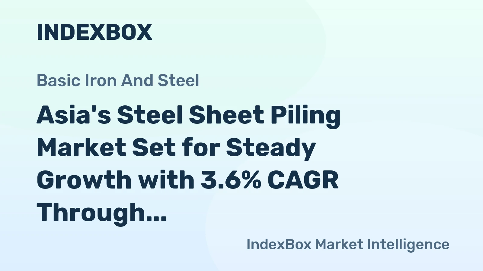 Asia's Steel Sheet Piling Market Set for Steady Growth with 3.6% CAGR Through 2035