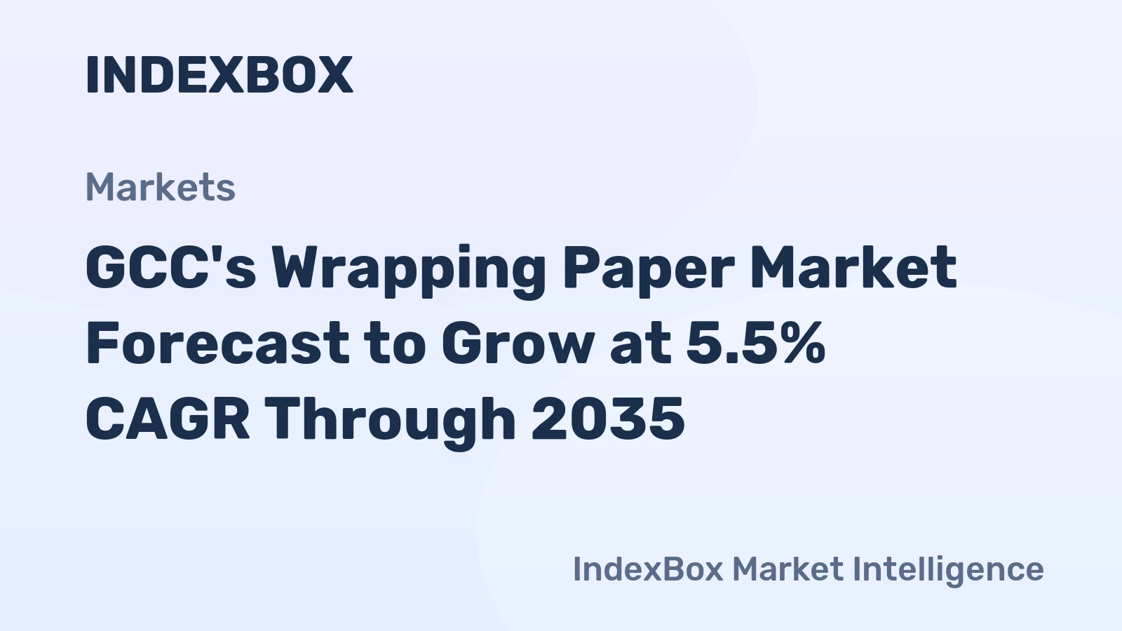 GCC's Wrapping Paper Market Forecast to Grow at 5.5% CAGR Through 2035