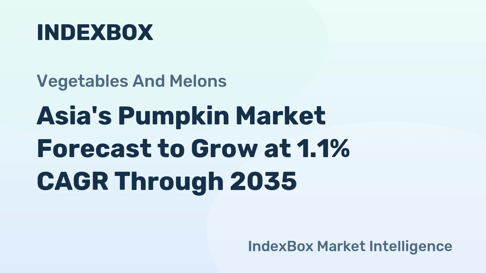 Asia's Pumpkin Market Forecast to Grow at 1.1% CAGR Through 2035