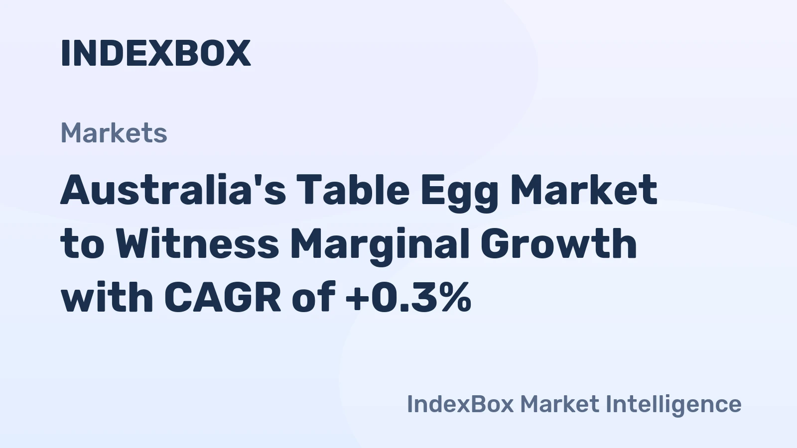 Australia's Table Egg Market to Witness Marginal Growth with CAGR of +0.3%
