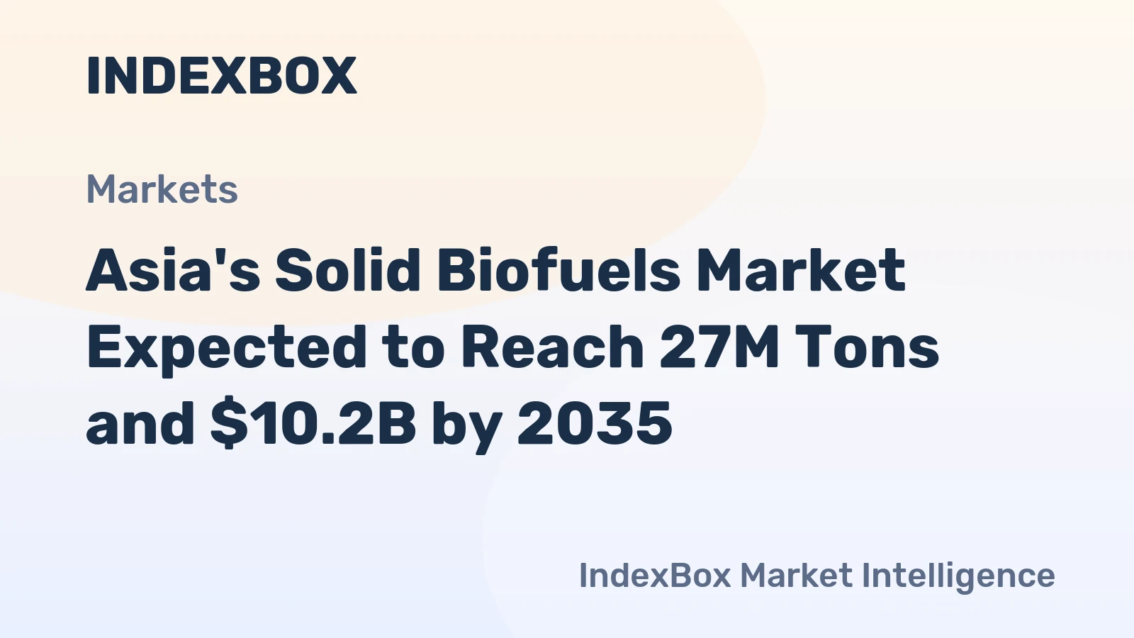 Asia's Solid Biofuels Market Expected to Reach 27M Tons and $10.2B by 2035