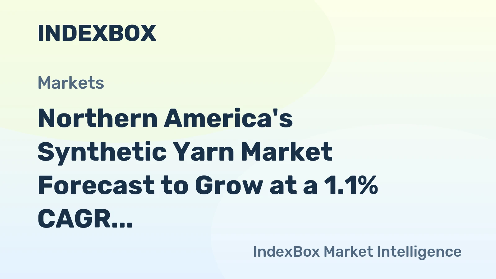 Northern America's Synthetic Yarn Market Forecast to Grow at a 1.1% CAGR Through 2035