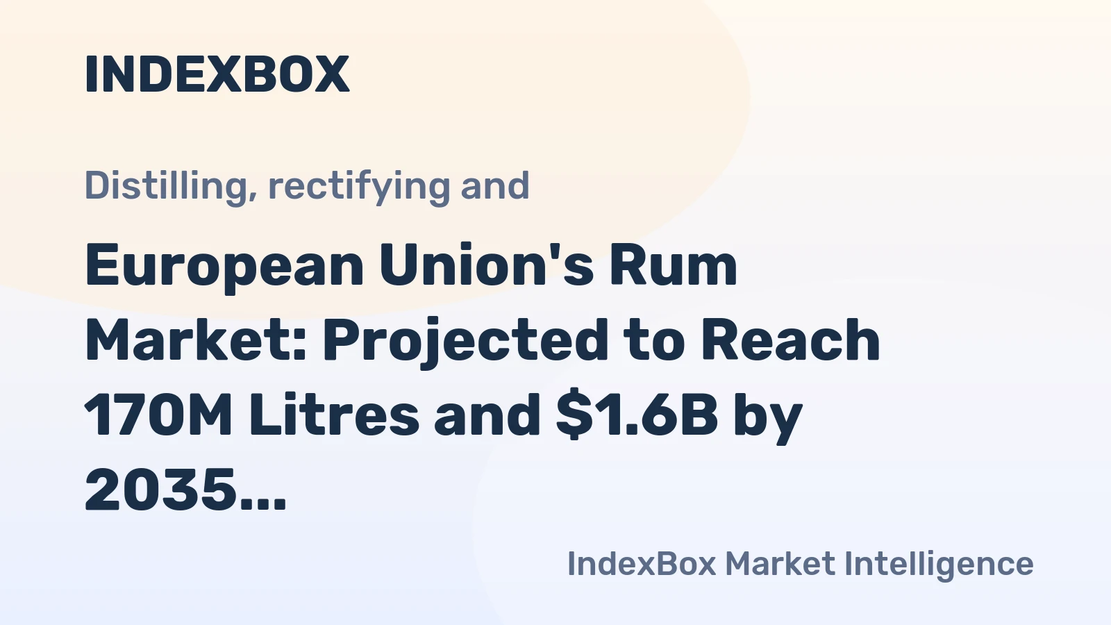 European Union's Rum Market: Projected to Reach 170M Litres and $1.6B by 2035