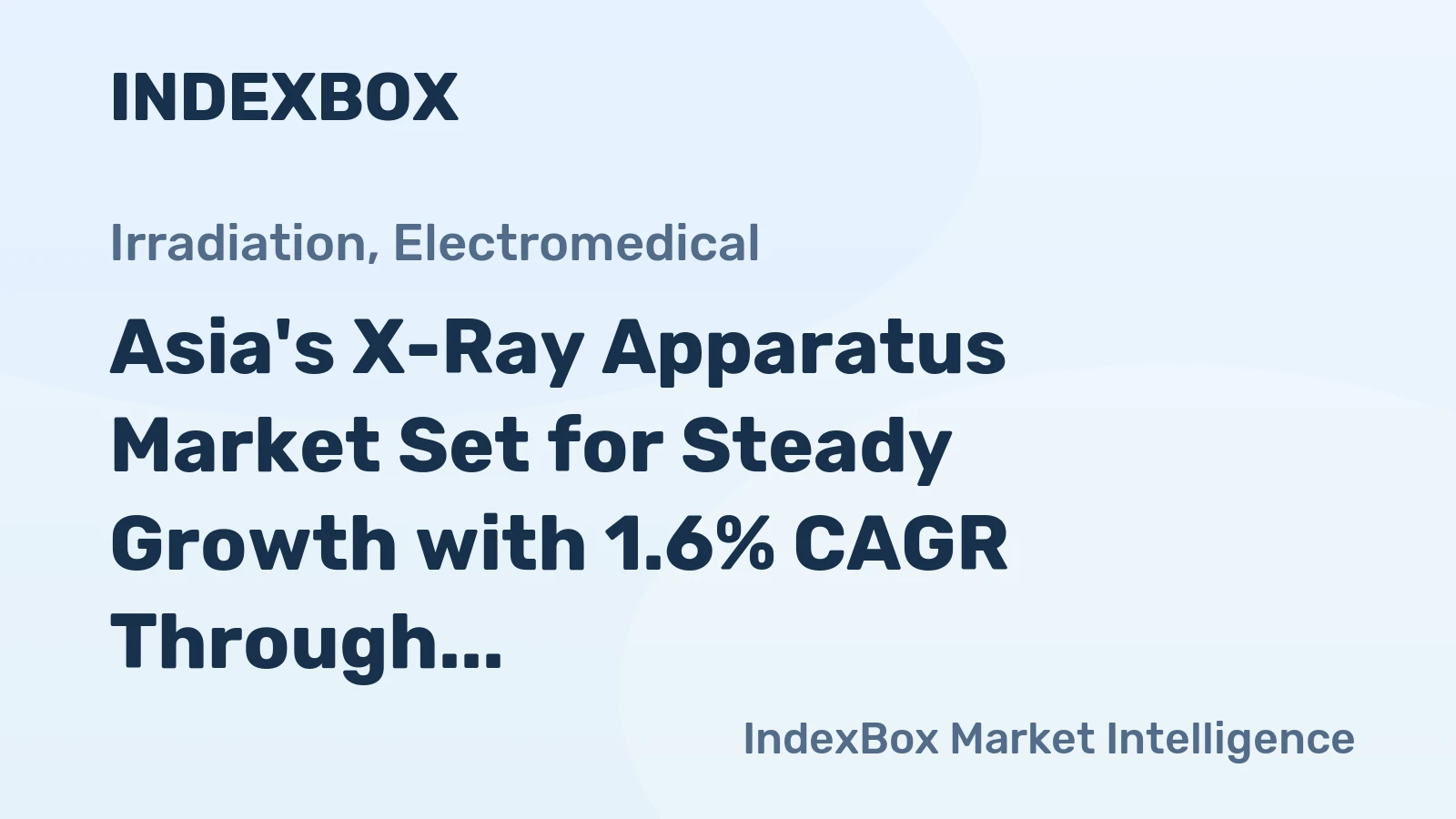 Asia's X-Ray Apparatus Market Set for Steady Growth with 1.6% CAGR Through 2035