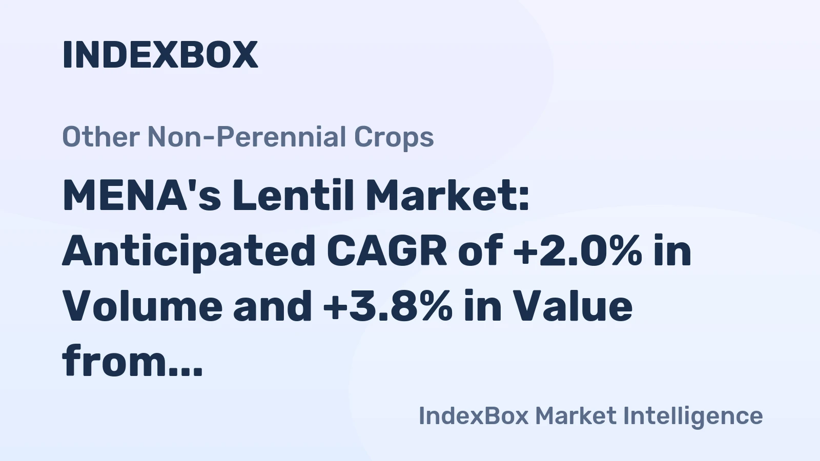 MENA's Lentil Market: Anticipated CAGR of +2.0% in Volume and +3.8% in Value from 2024 to 2035