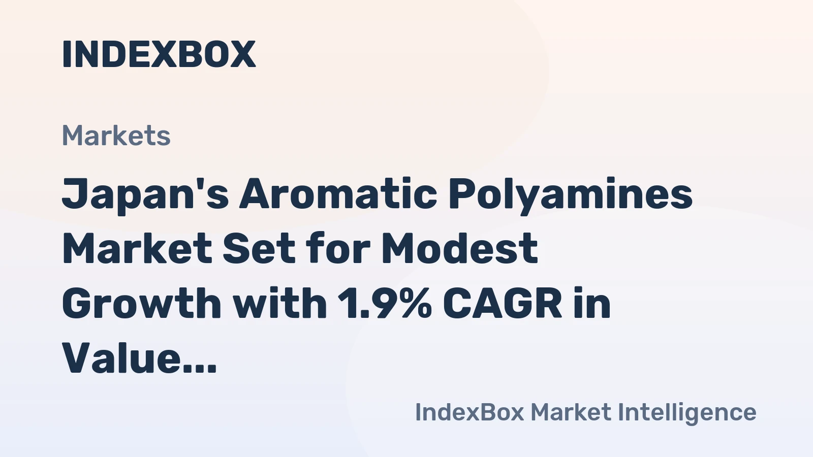 Japan's Aromatic Polyamines Market Set for Modest Growth with 1.9% CAGR in Value Through 2035