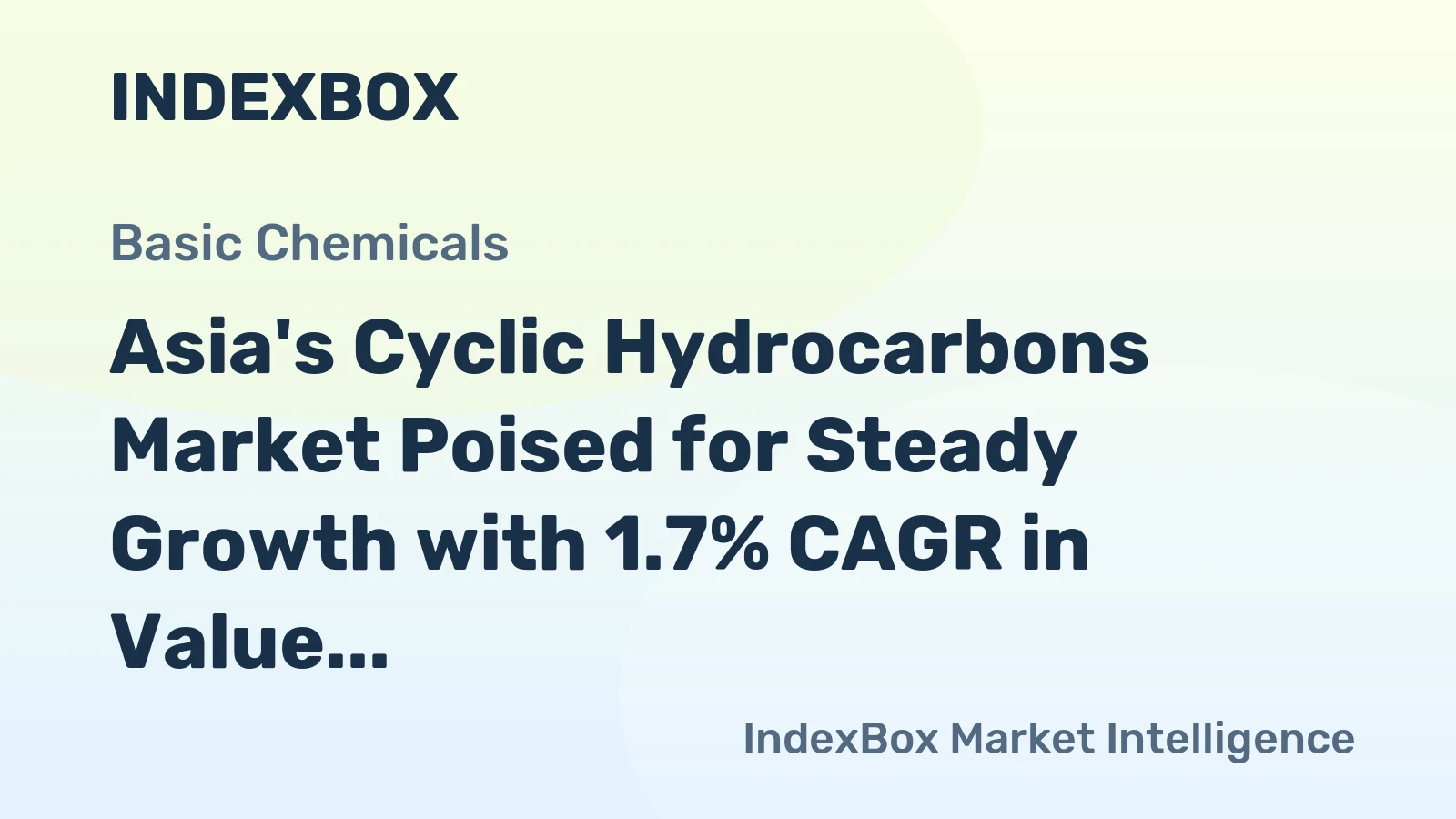 Asia's Cyclic Hydrocarbons Market Poised for Steady Growth with 1.7% CAGR in Value