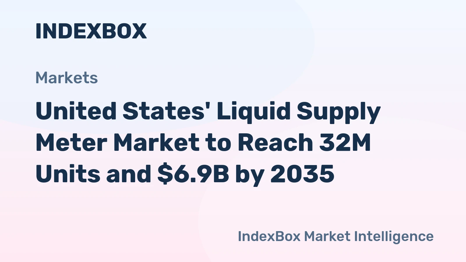 United States' Liquid Supply Meter Market to Reach 32M Units and $6.9B by 2035
