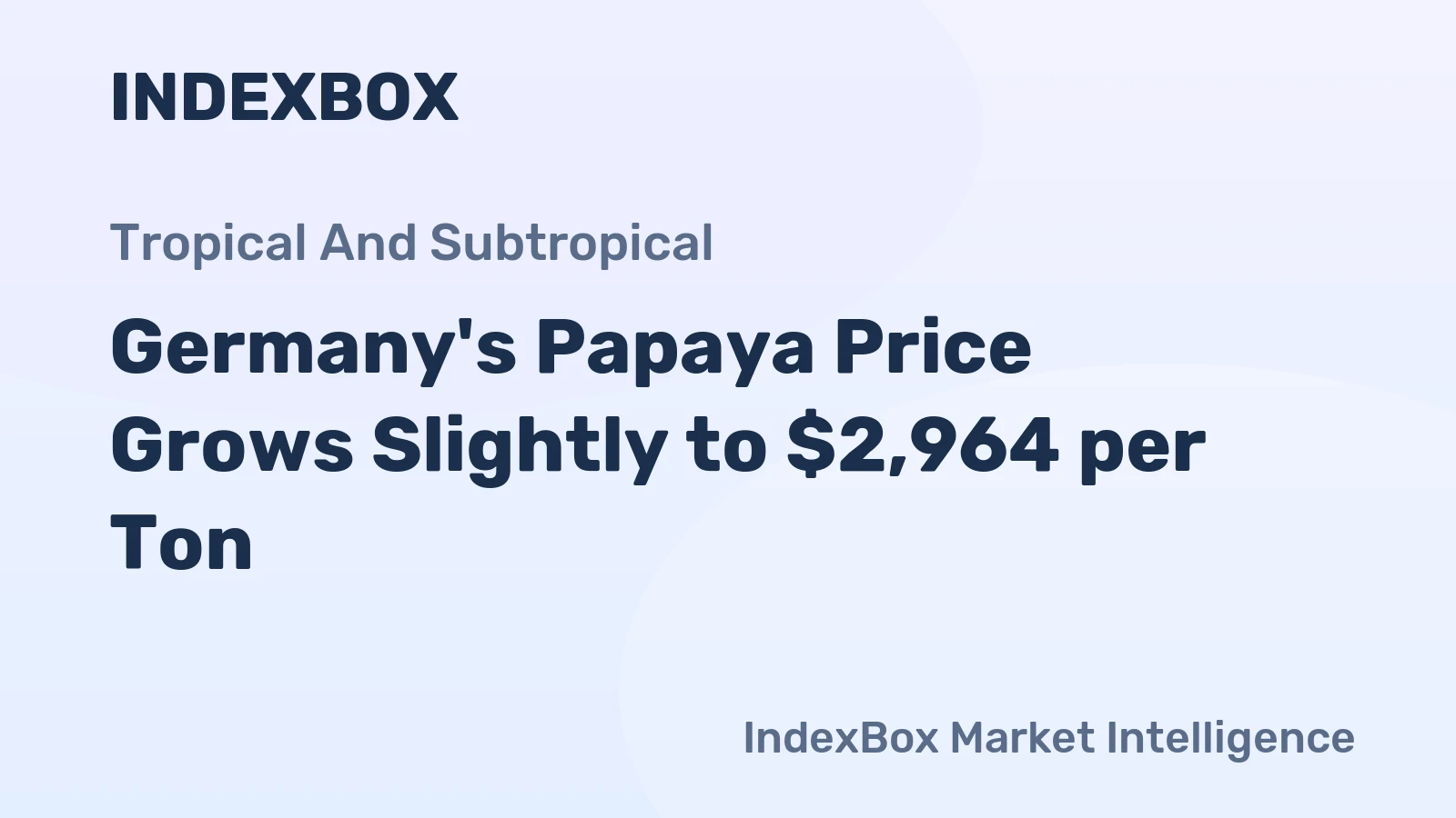 Germany's Papaya Price Grows Slightly to $2,964 per Ton