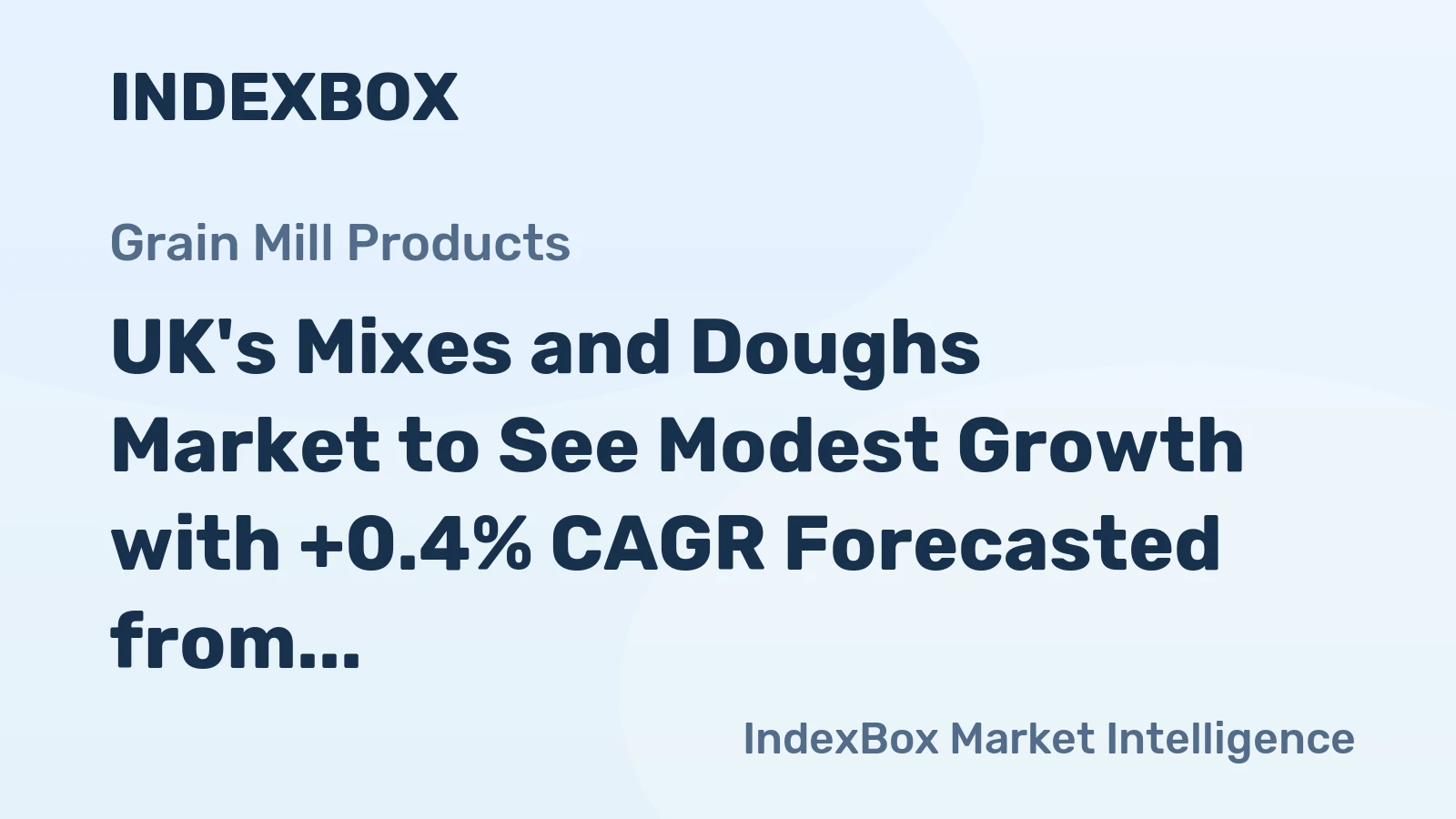 UK's Mixes and Doughs Market to See Modest Growth with +0.4% CAGR Forecasted from 2024-2035
