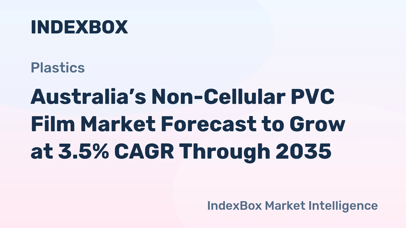 Australia’s Non-Cellular PVC Film Market Forecast to Grow at 3.5% CAGR Through 2035
